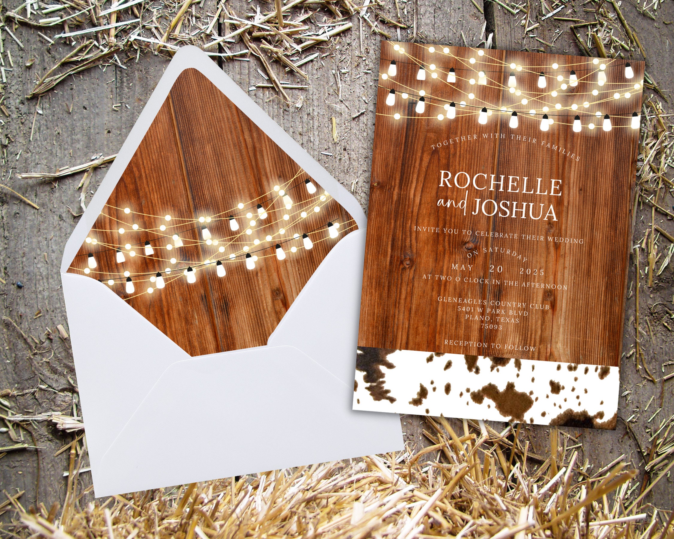 Western Envelope Liner Template Barnwood Envelope Liners Country ...