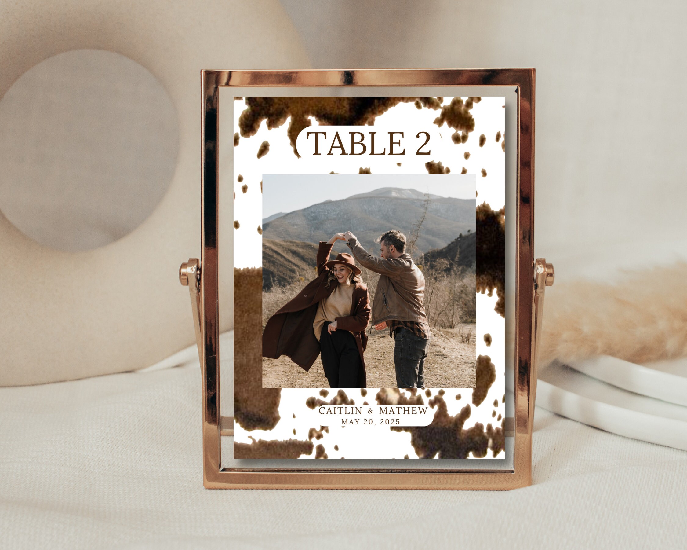 Western Wedding Seating Assignment Template Photo Table Numbers ...