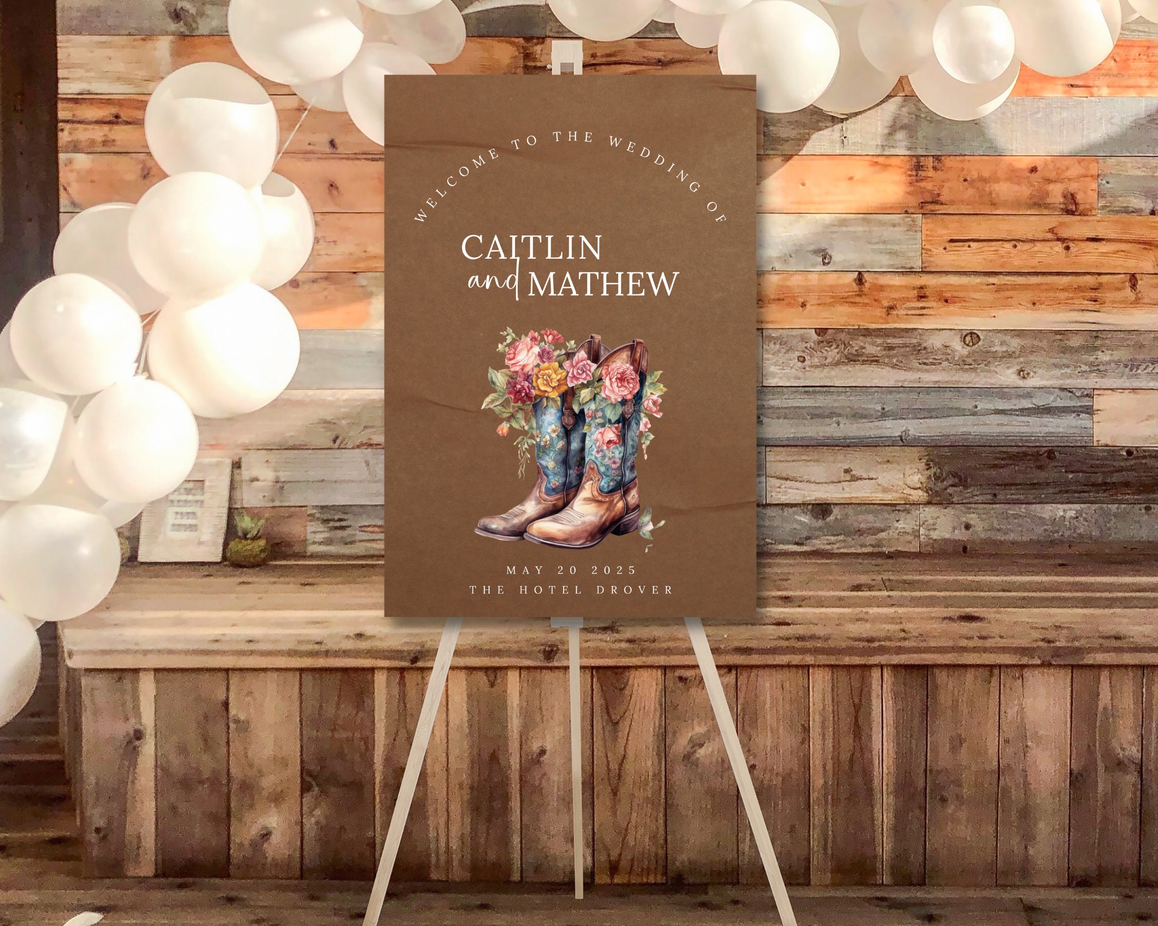 Western Welcome Sign Template Country Western Wedding Sign Western ...