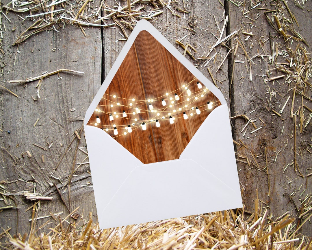 Western Envelope Liner Template Barnwood Envelope Liners Country ...
