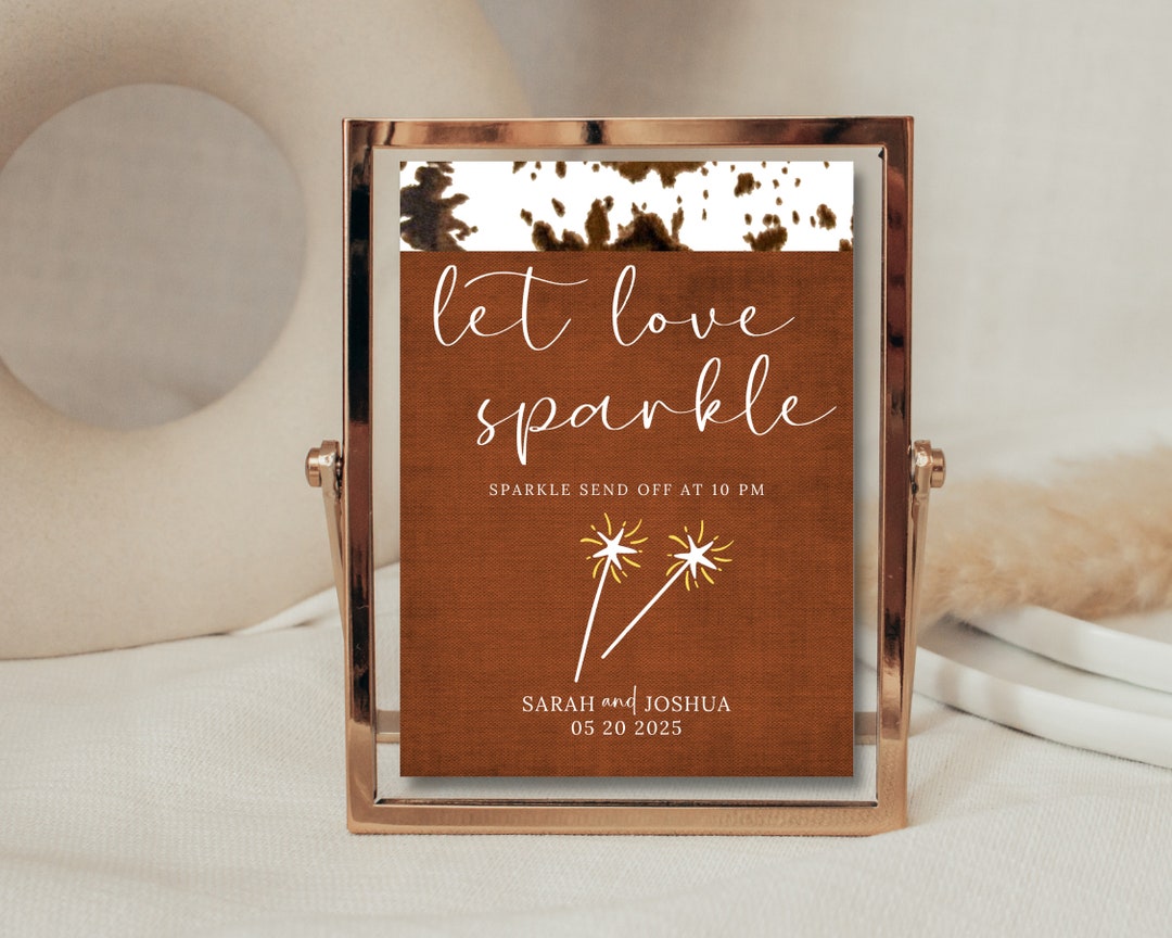 Wedding Reception Signs Template Bride and Groom Sparkle Send off Sign ...