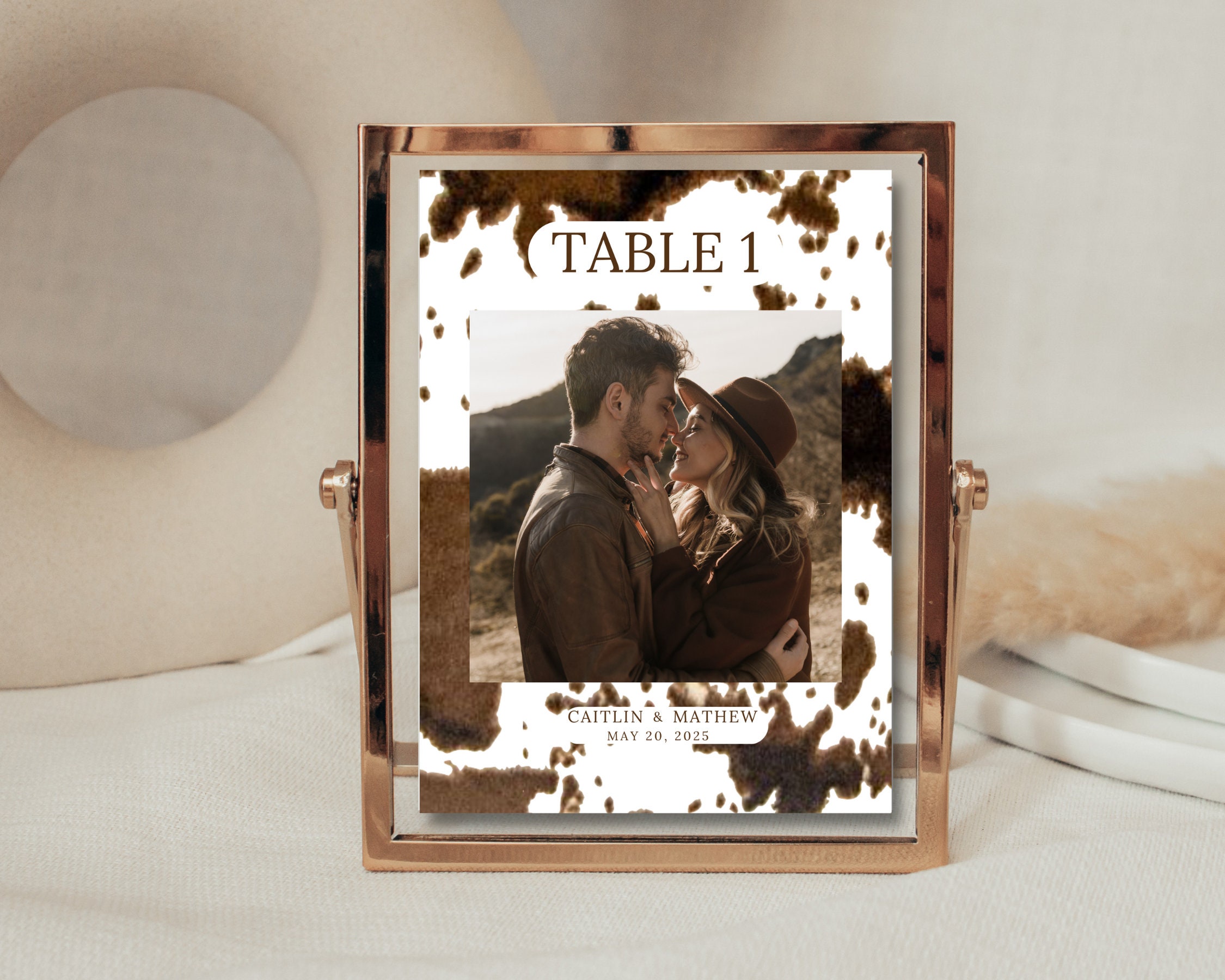 Western Wedding Seating Assignment Template Photo Table Numbers ...