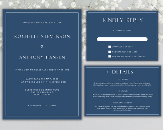 Details on back of wedding invitation | Beachweddingtips.com