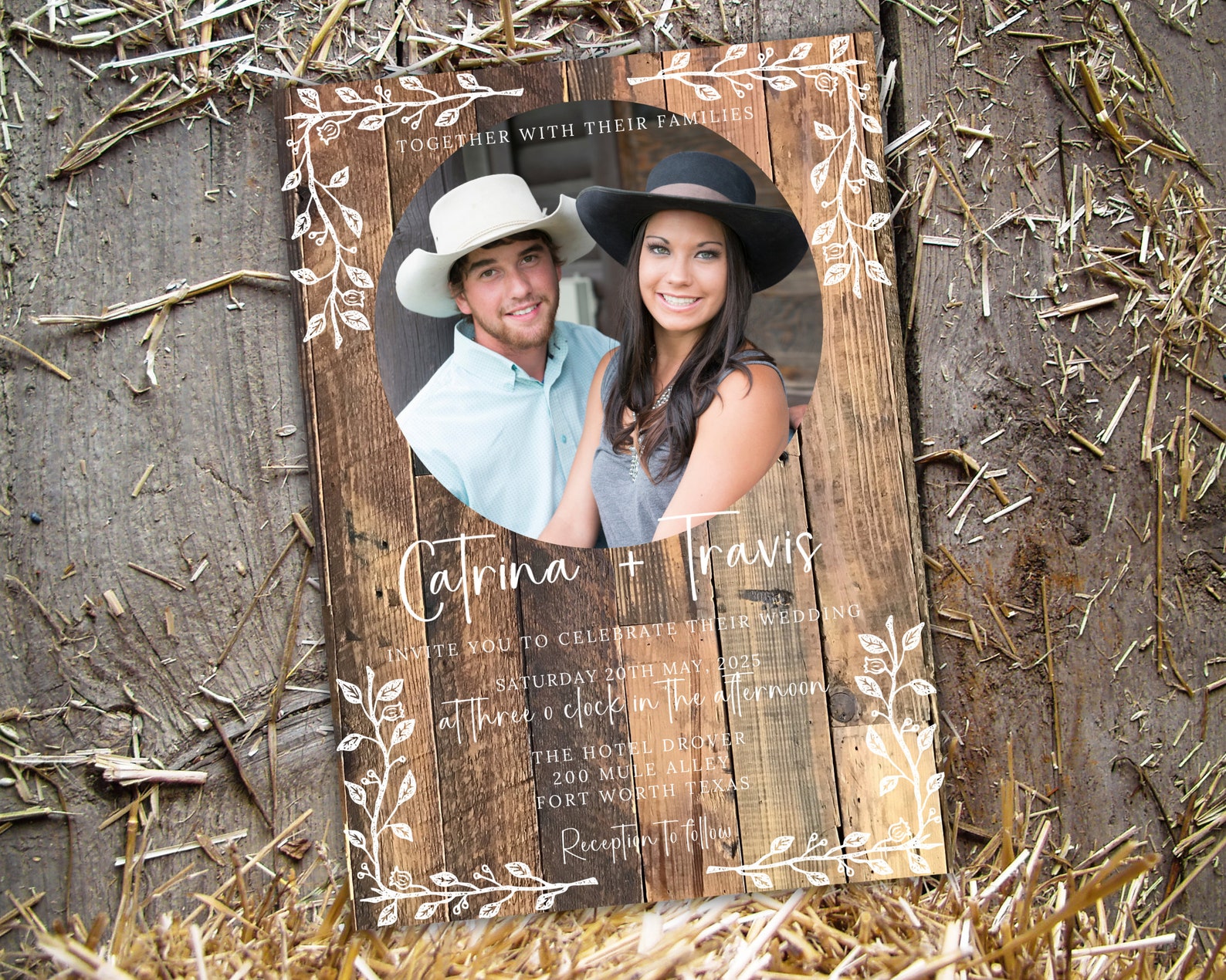 Country Wedding Invitation Bundle Wedding Set Country Western - Etsy