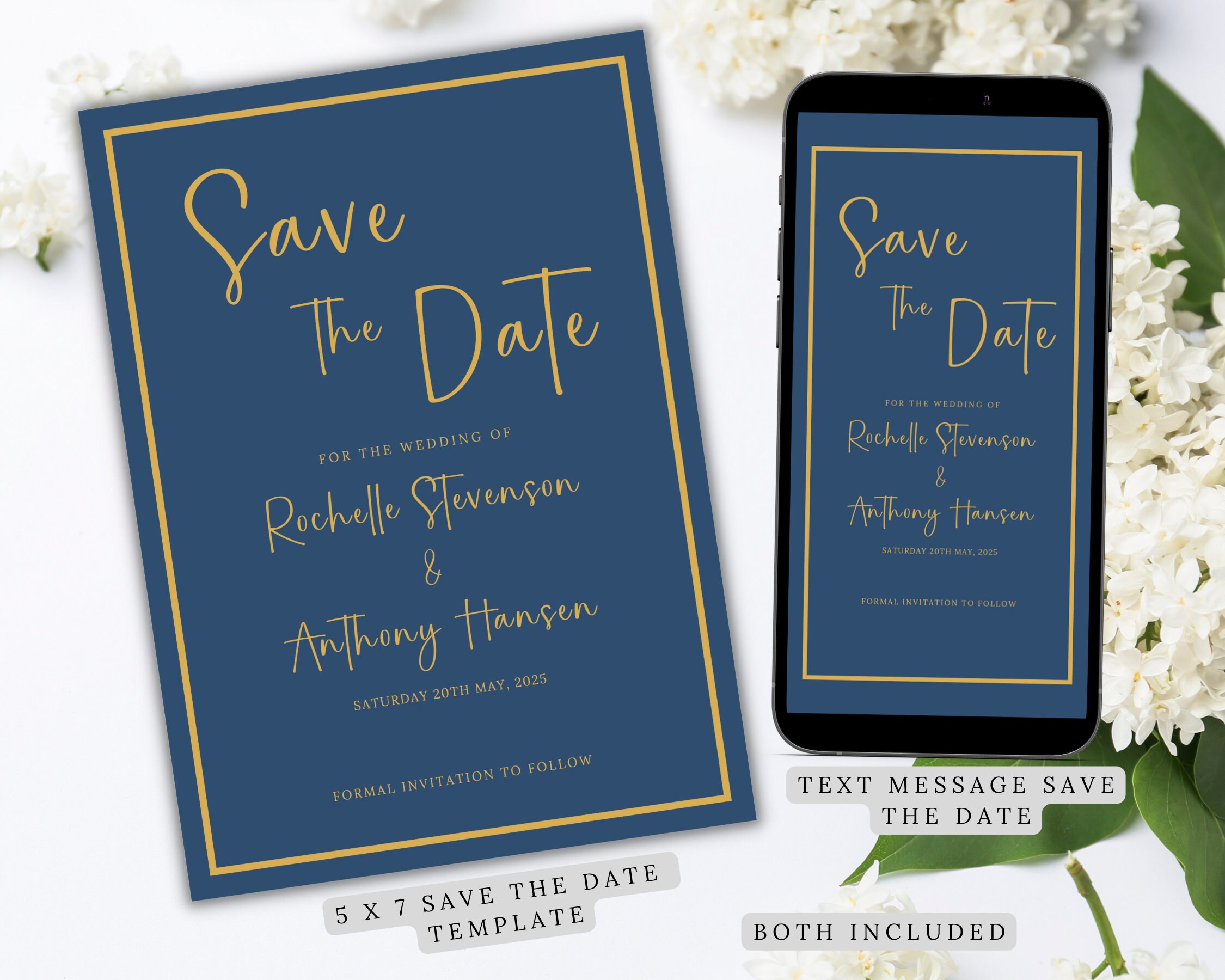 Text Message Save the Date Wedding Instant Down Save the Date - Etsy