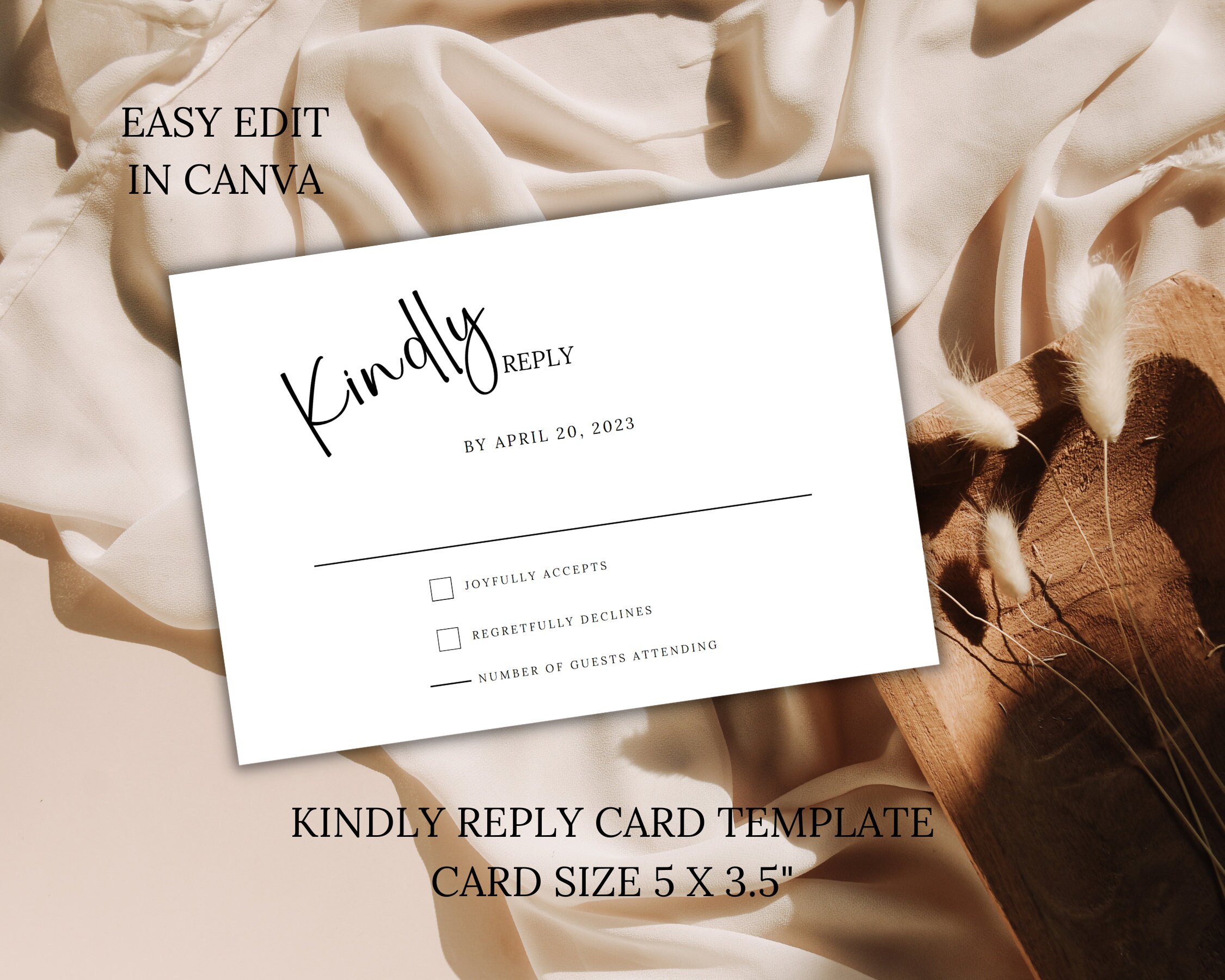 Kindly Reply Card Template Respond to Our Wedding Card Rsvp Card ...