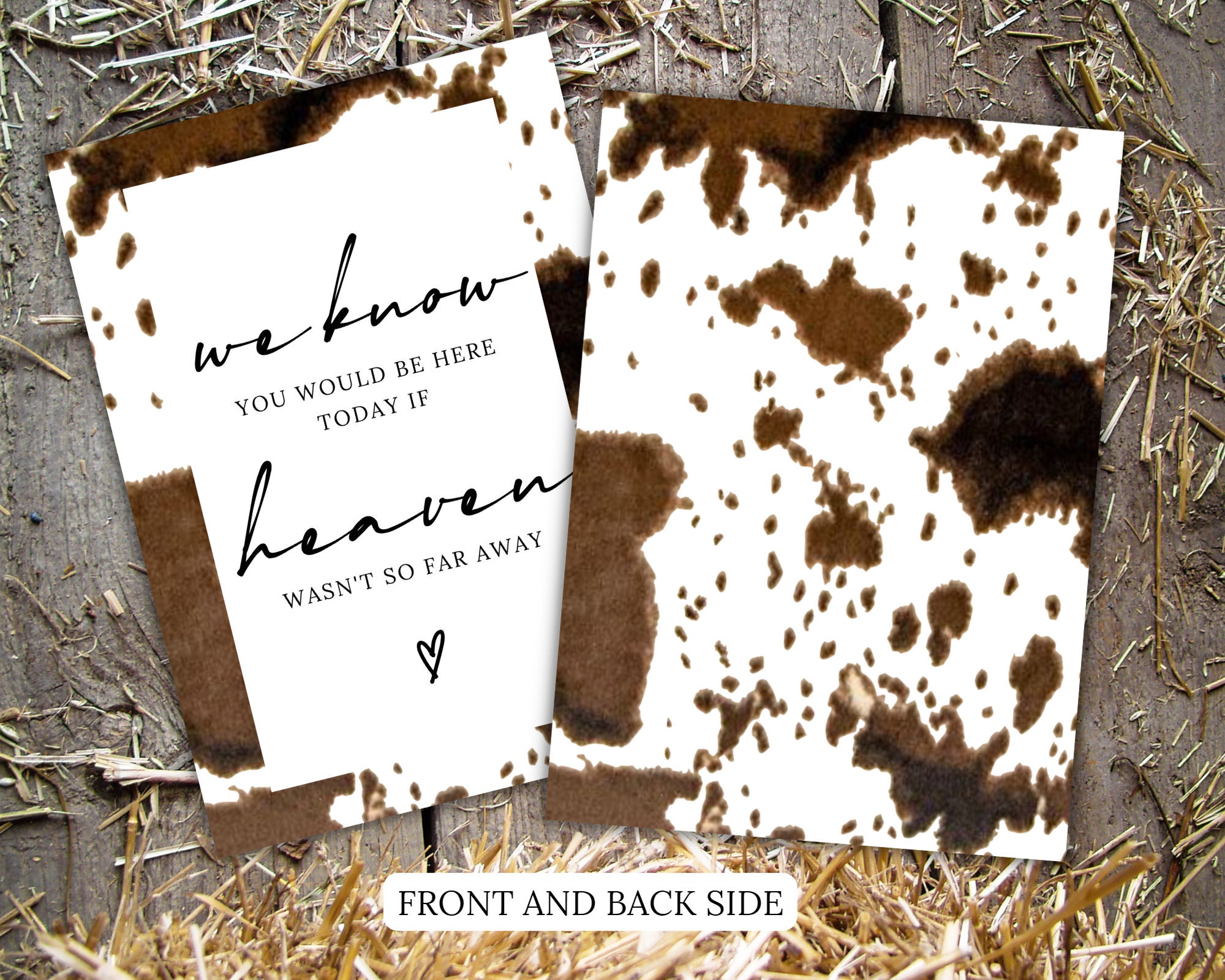 Western Wedding Table Sign Templates Rustic Wedding Decor Cowboy ...