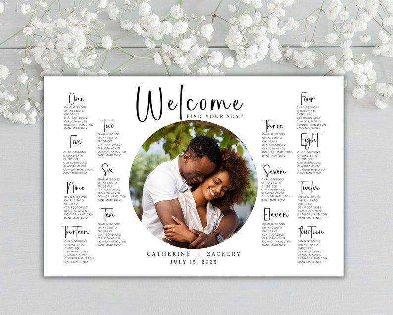 Seating Chart Reception Sign Wedding Seat Assignment Wedding - Etsy
