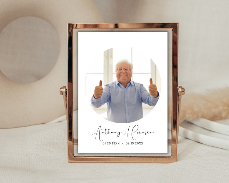 In Loving Memory Sign Template Wedding Memorial Signs - Etsy