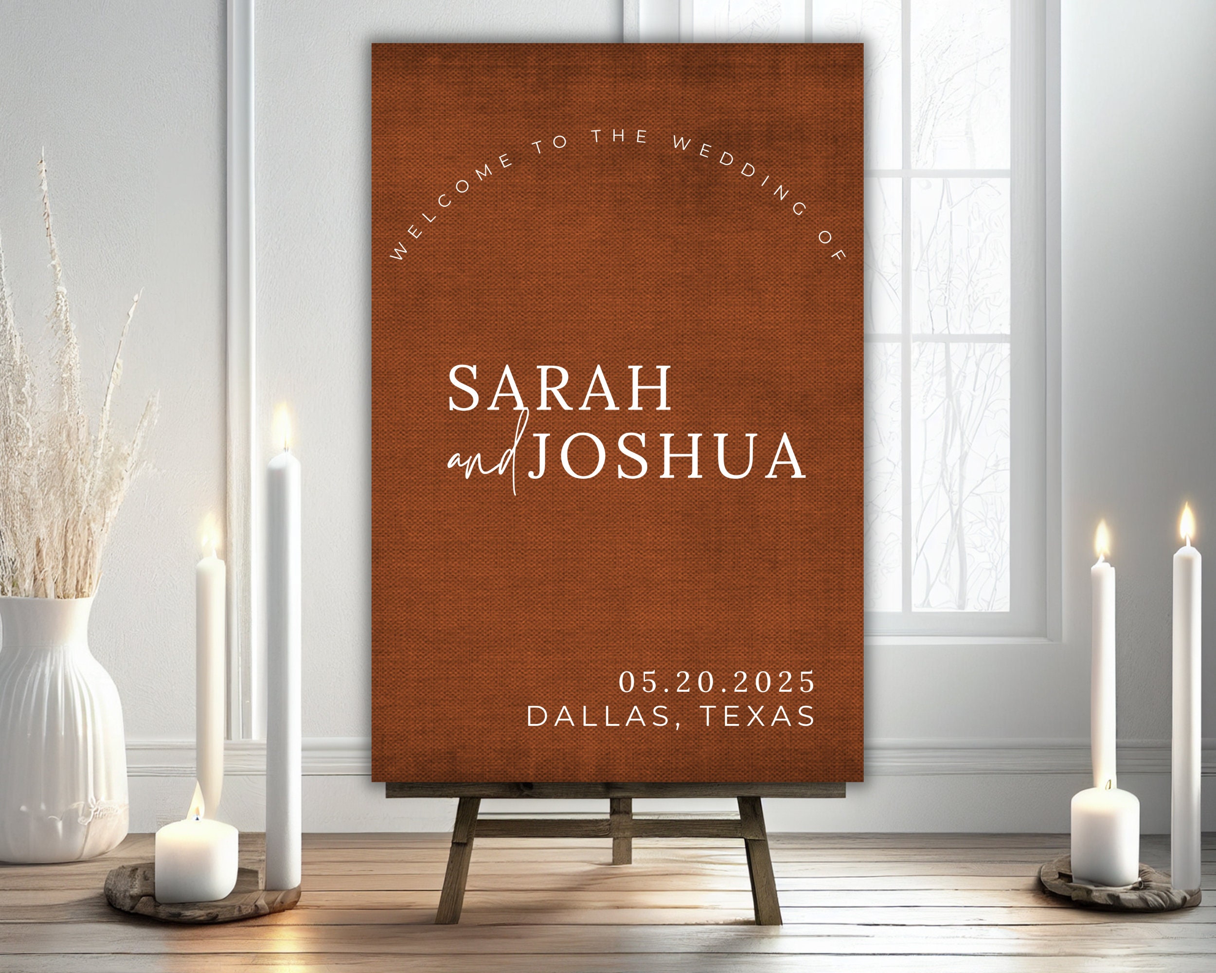 Western Wedding Sign Template Rustic Wedding Welcome Sign - Etsy
