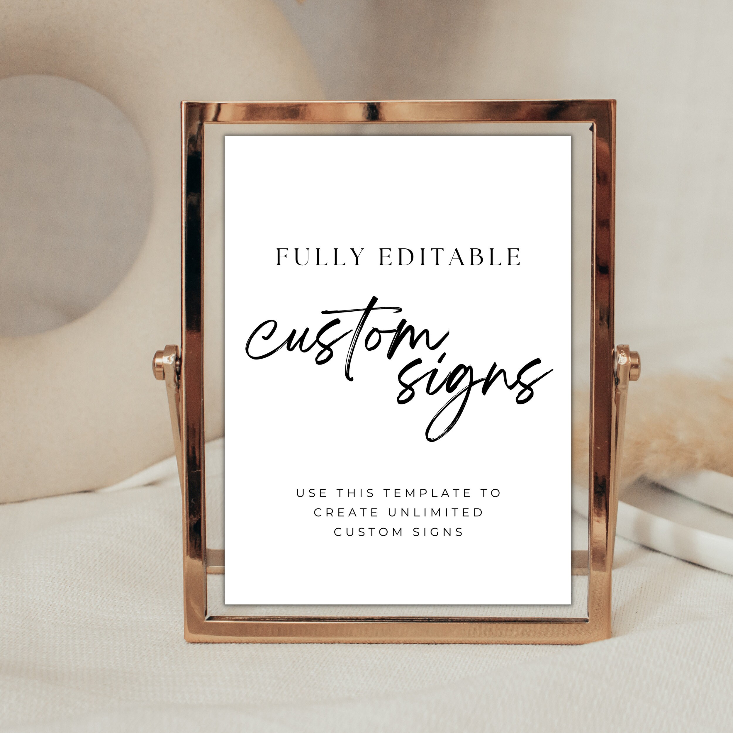Western Wedding Decor Table Signs Template 5x7 Editable Signs - Etsy