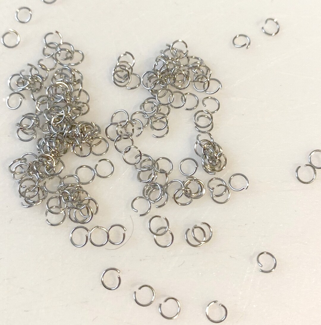 Stainless Steel Open Jump Rings, Stainless Steel Color, 24 Gauge, 4x0 ...