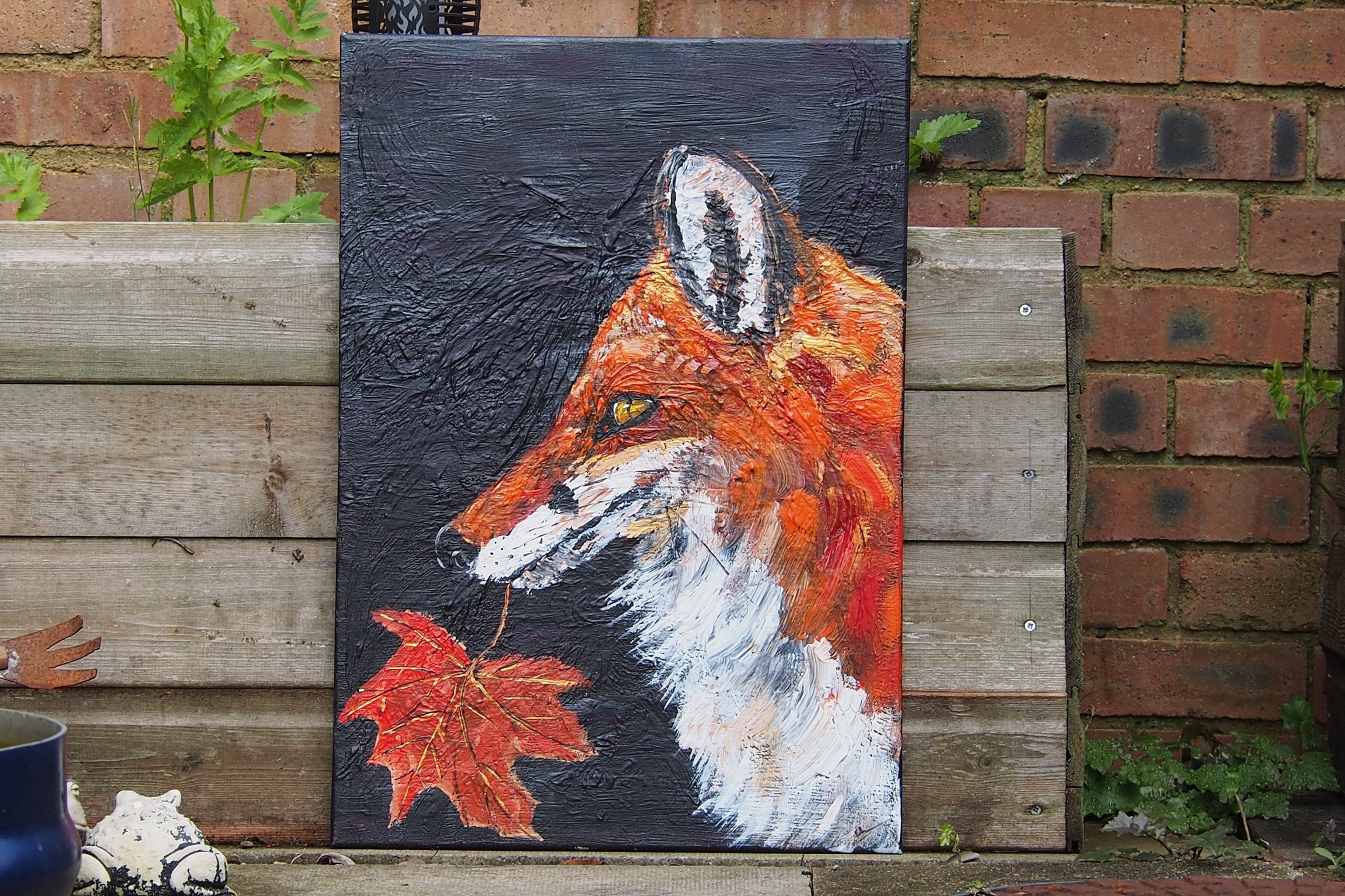 Abstract Fox Painting