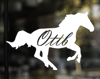 OTTB Tattoo Number Decal OTTB Sticker Horse Decal Car - Etsy