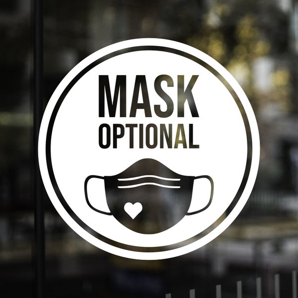 Masks Optional Sign - Etsy