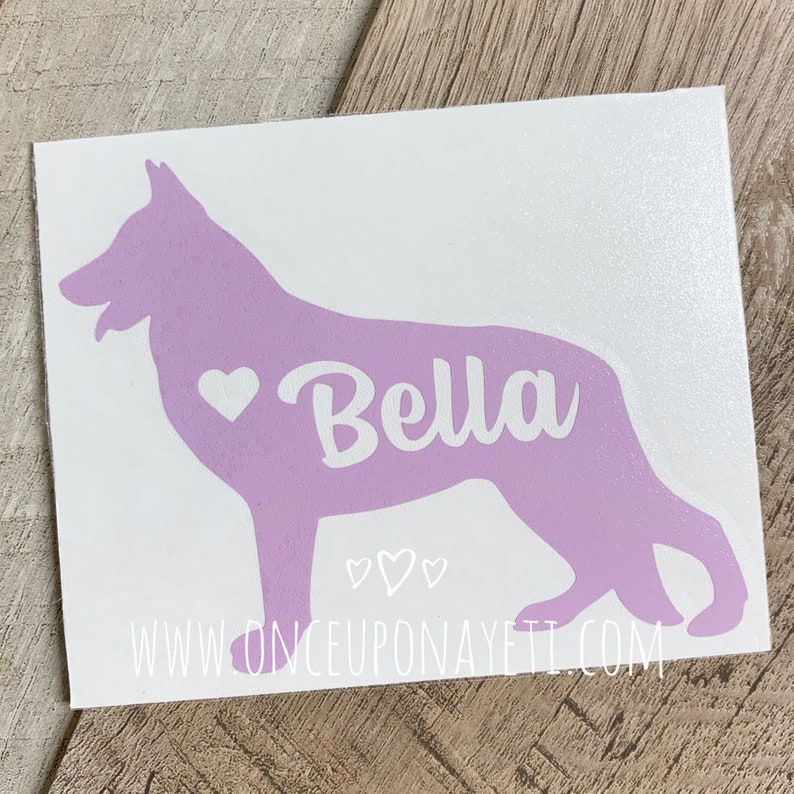 Custom German Shepherd Decal Dog Decal Car Decal German | Etsy