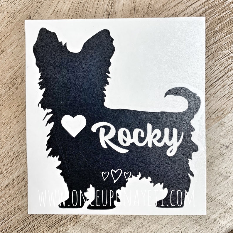 Yorkshire Terrier Decal Dog Decal Car Decal Yorkie - Etsy