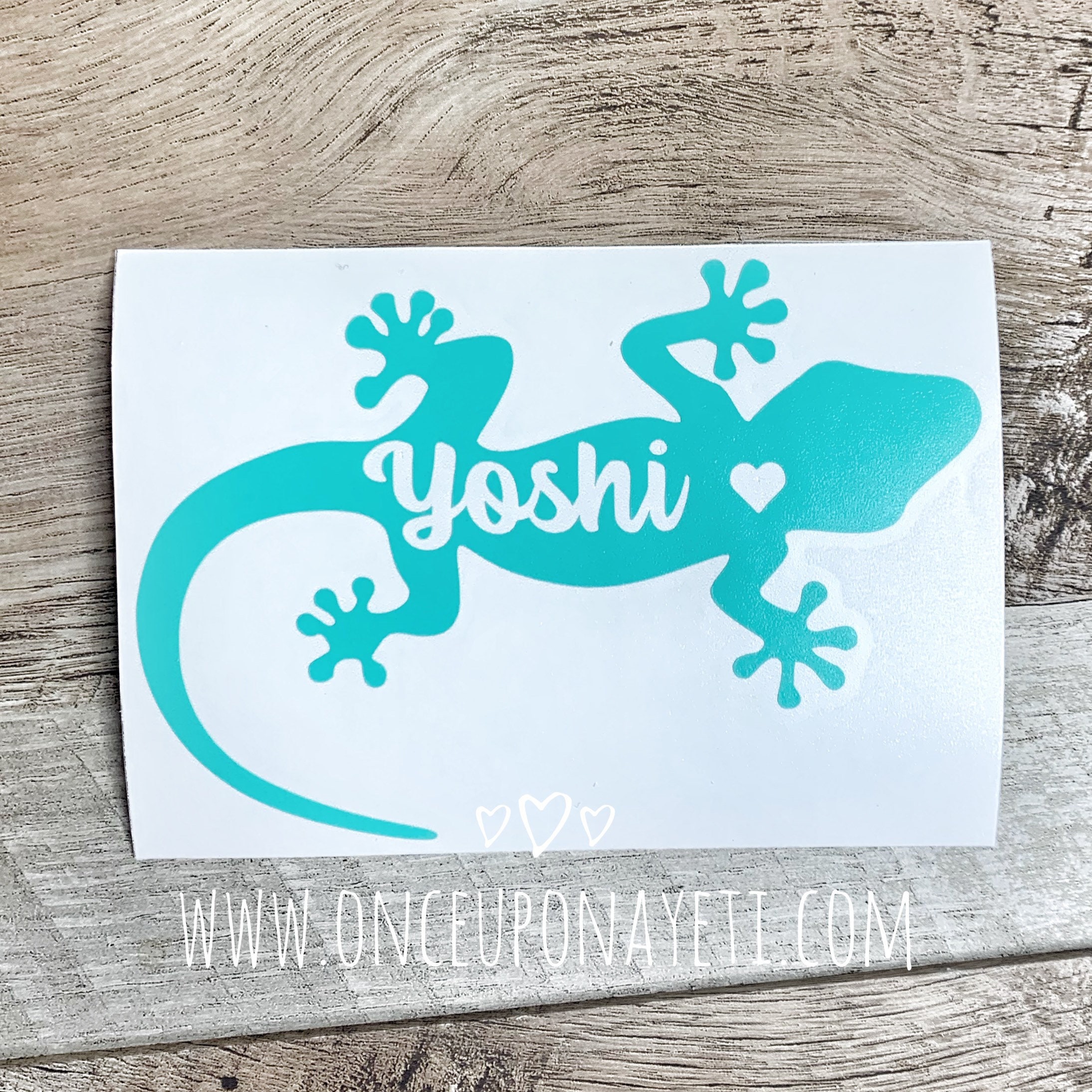 Gecko Custom Decal Gecko Tank Decal Gecko Sticker Gecko - Etsy