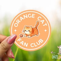 Tabico Cat Vinyl Sticker, Tabby Calico Water Bottle Decal, Cute Cartoon ...