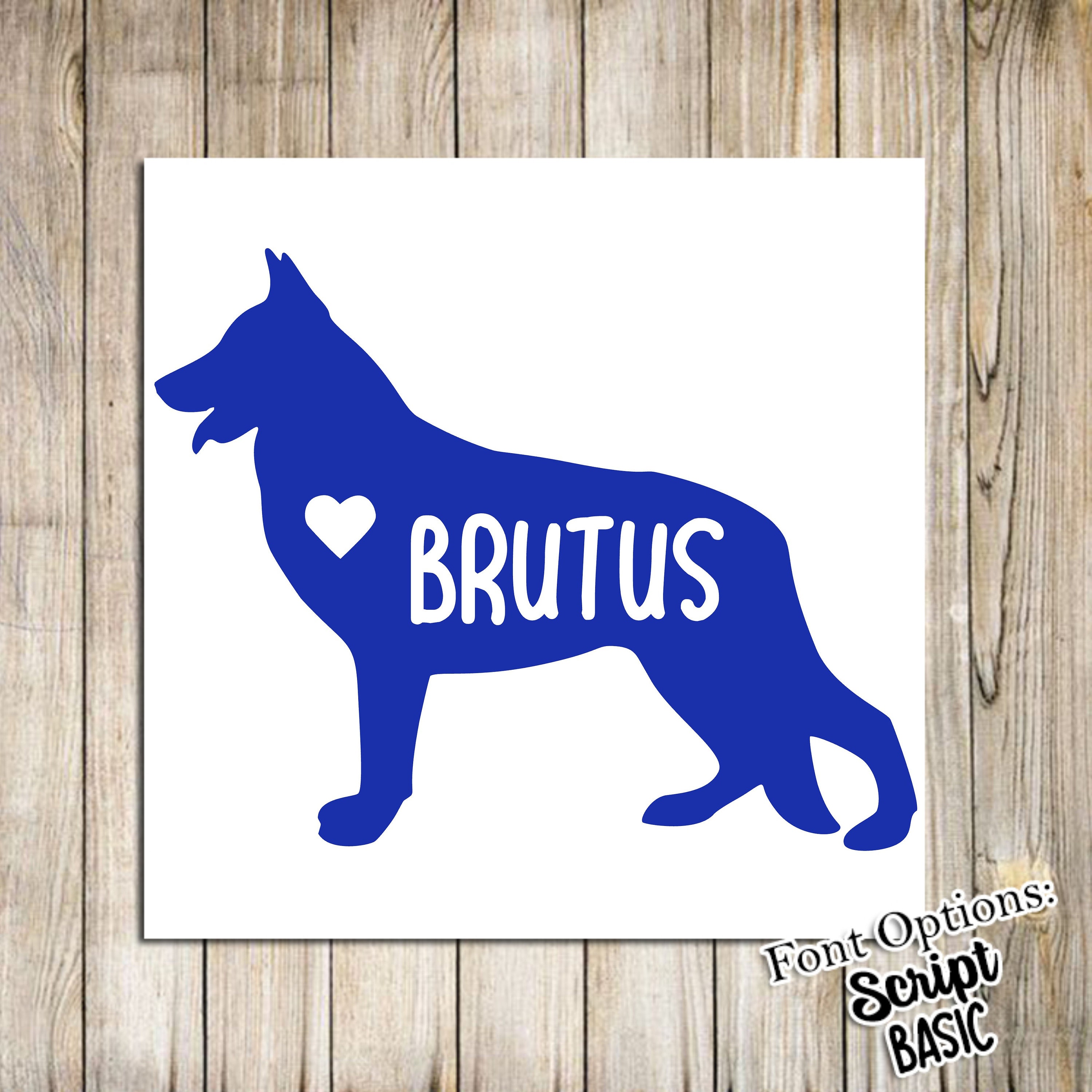 Custom German Shepherd Decal Dog Decal Car Decal German - Etsy