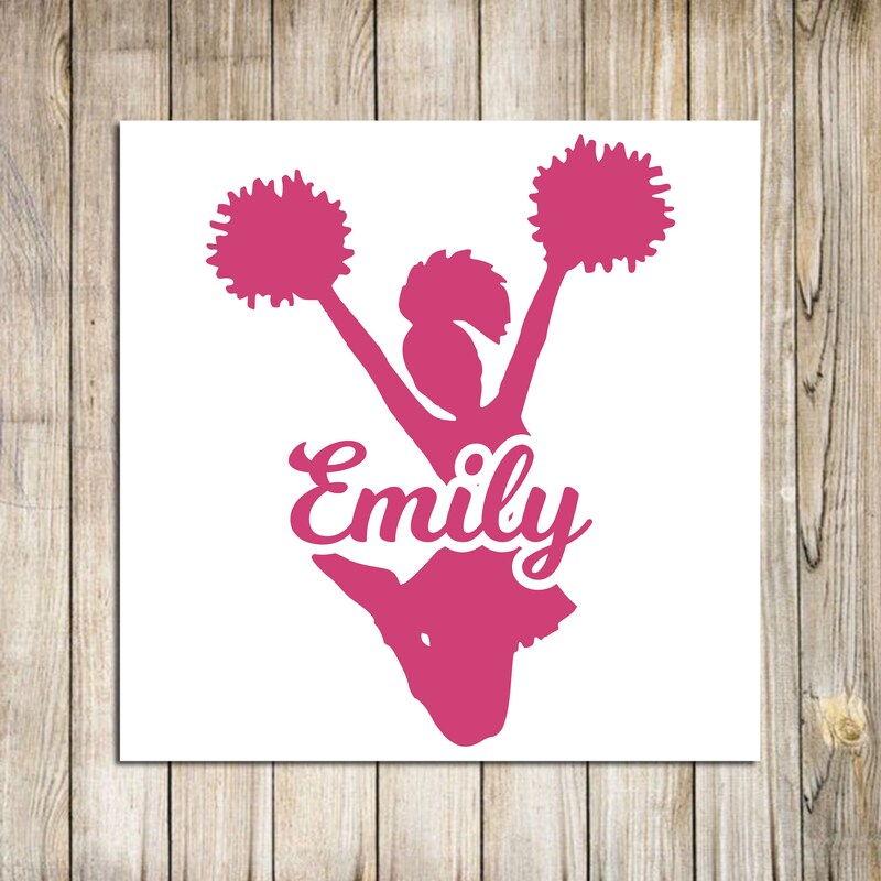 Cheerleader Decal - Etsy