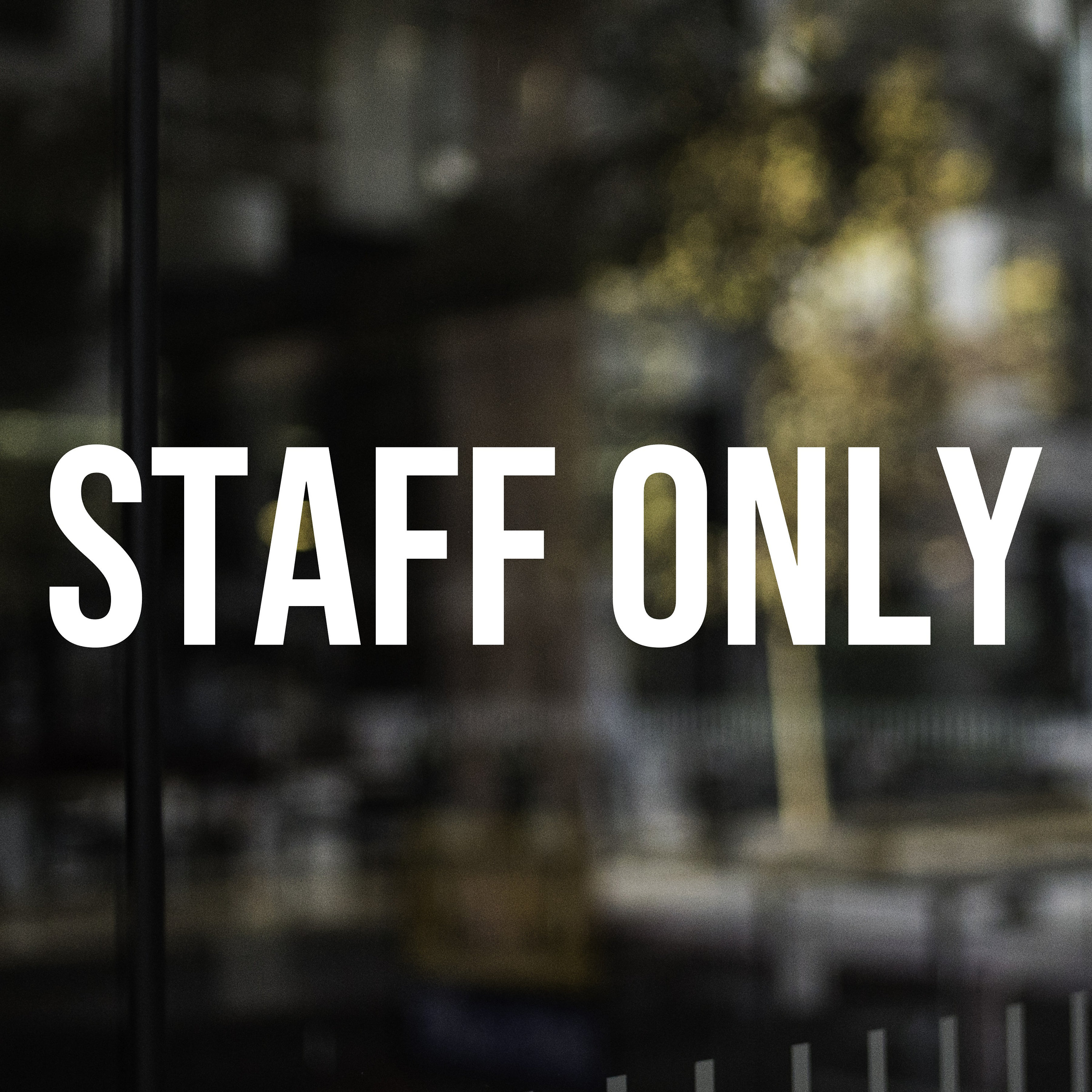 Staff Only Decal Window Decal Door Decal Store Window Sign - Etsy