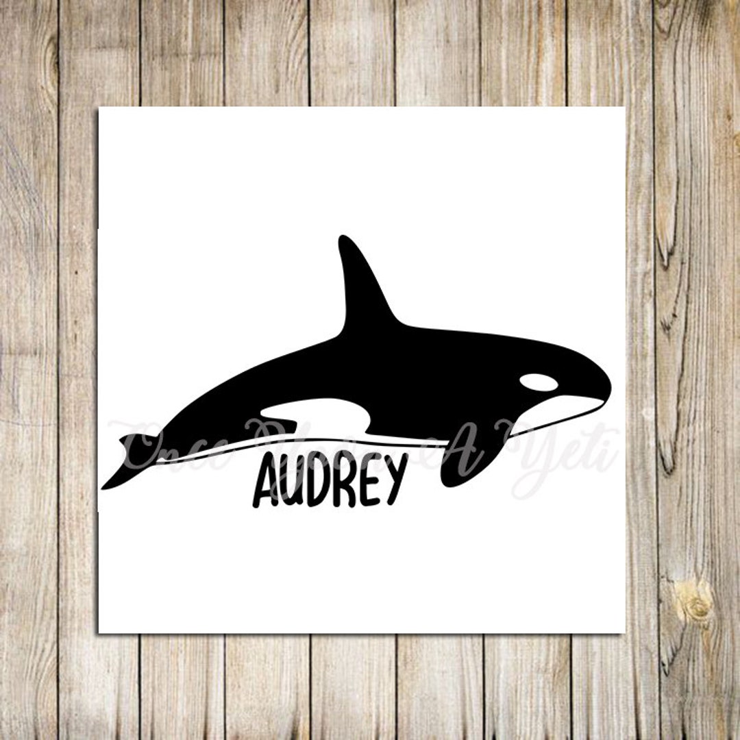 Orca Custom Decal Orca Sticker Whale Decal Whale Sticker Killer Whale ...