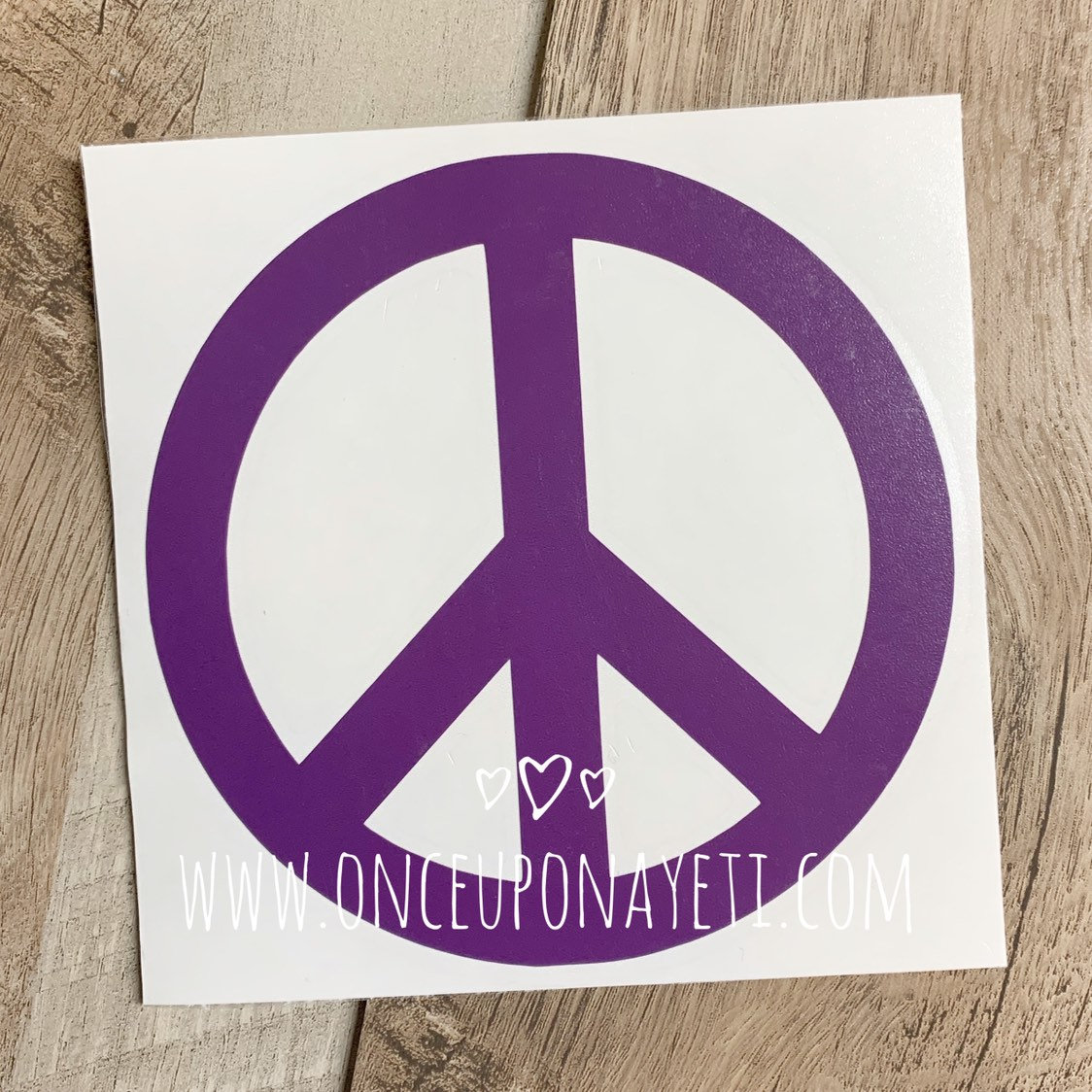 Peace Sign Decal Monogram Sticker Yeti Decal Car Decal - Etsy
