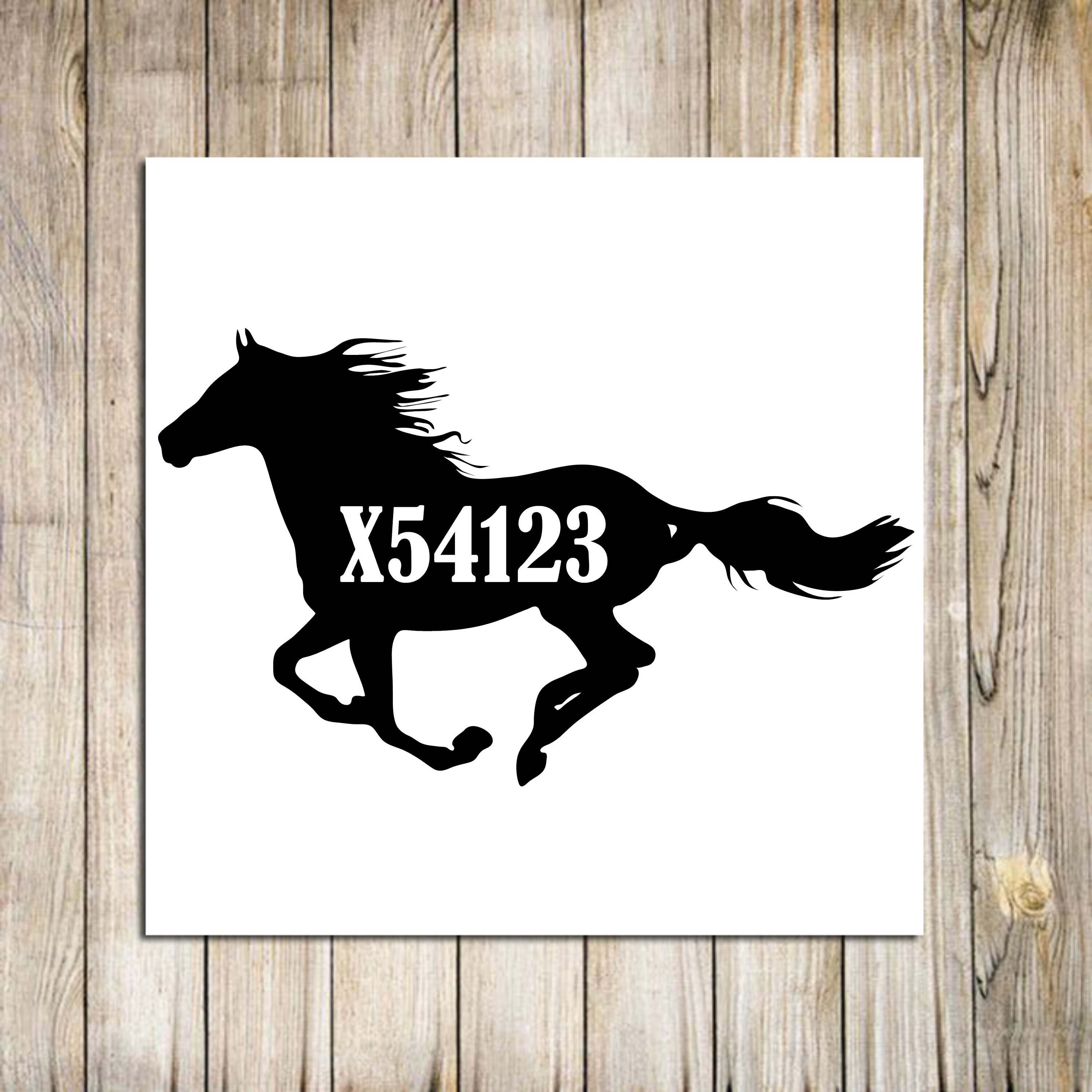 OTTB Tattoo Number Decal OTTB Sticker Horse Decal Car - Etsy