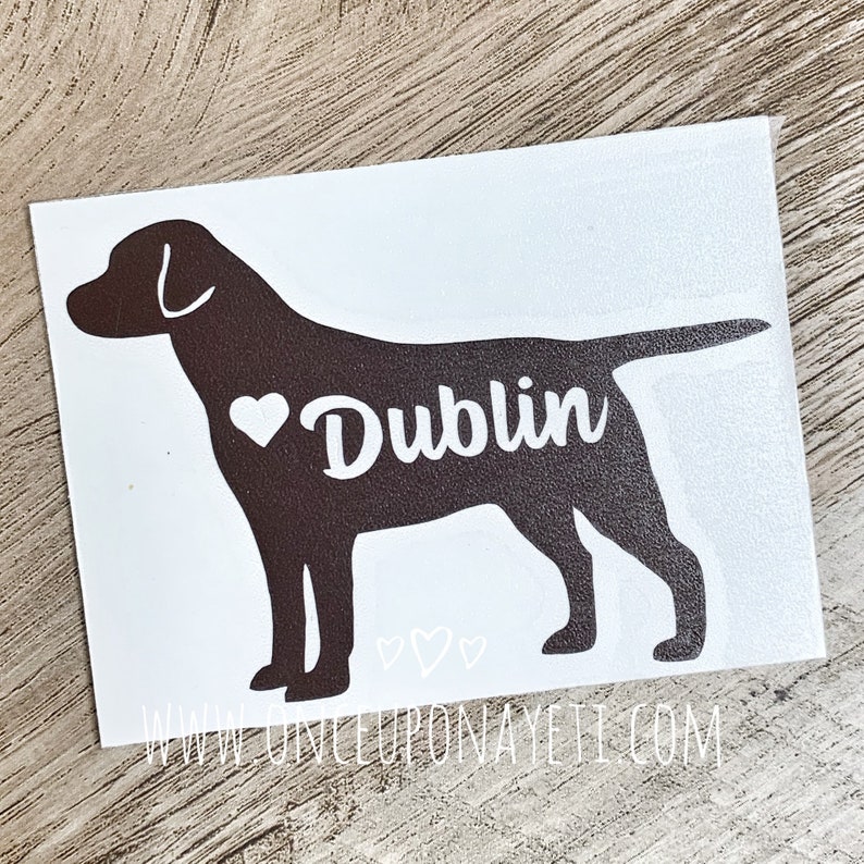 Custom Labrador Decal Dog Decal Car Decal Lab Decal - Etsy