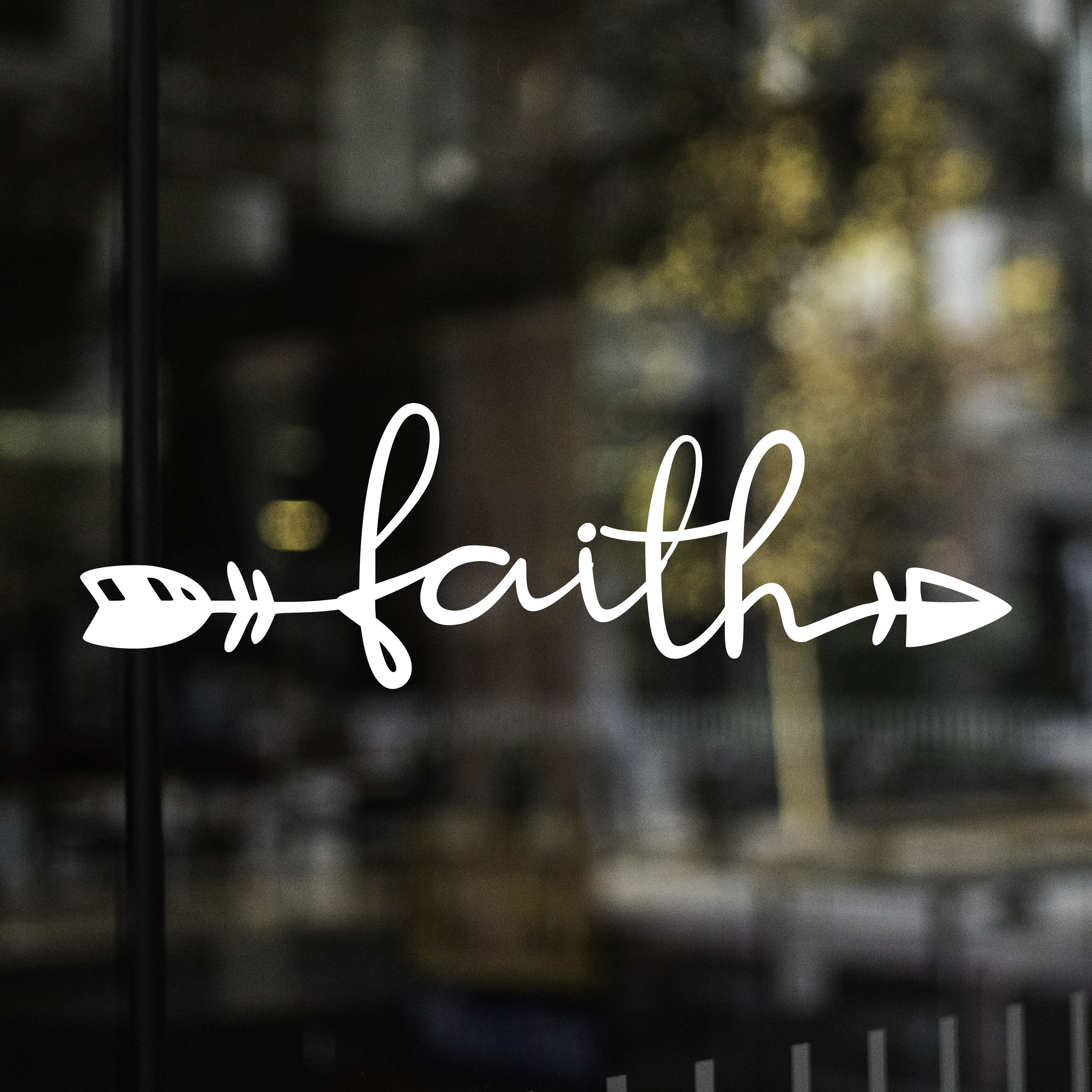 Faith Arrow Decal Faith Decal Cross Christian Decal - Etsy