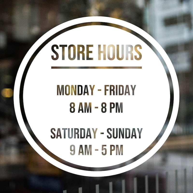 Store Hours Sign - Etsy