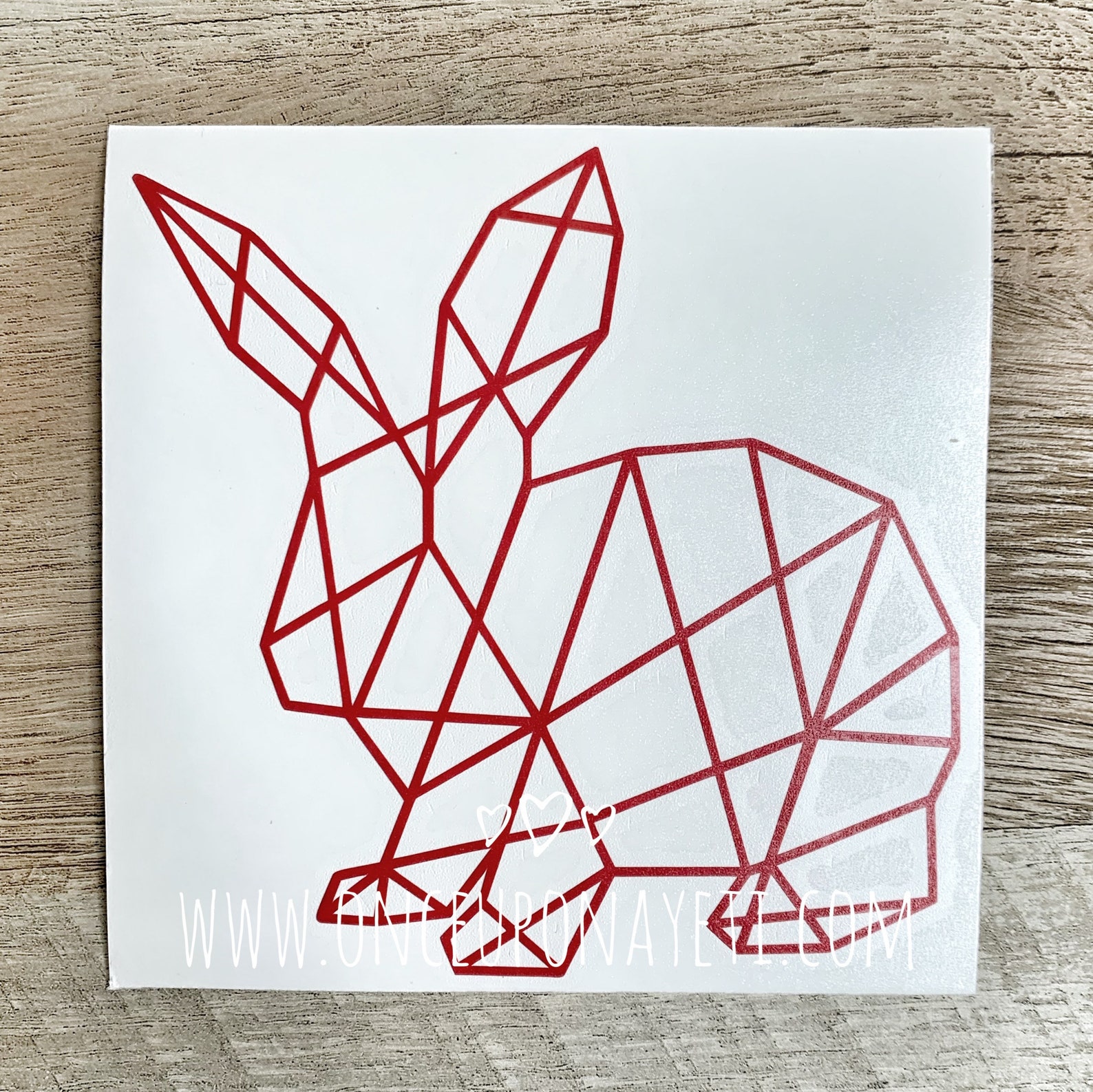 GEOMETRIC RABBIT Decal Rabbit Car Decal Gift for Rabbit | Etsy
