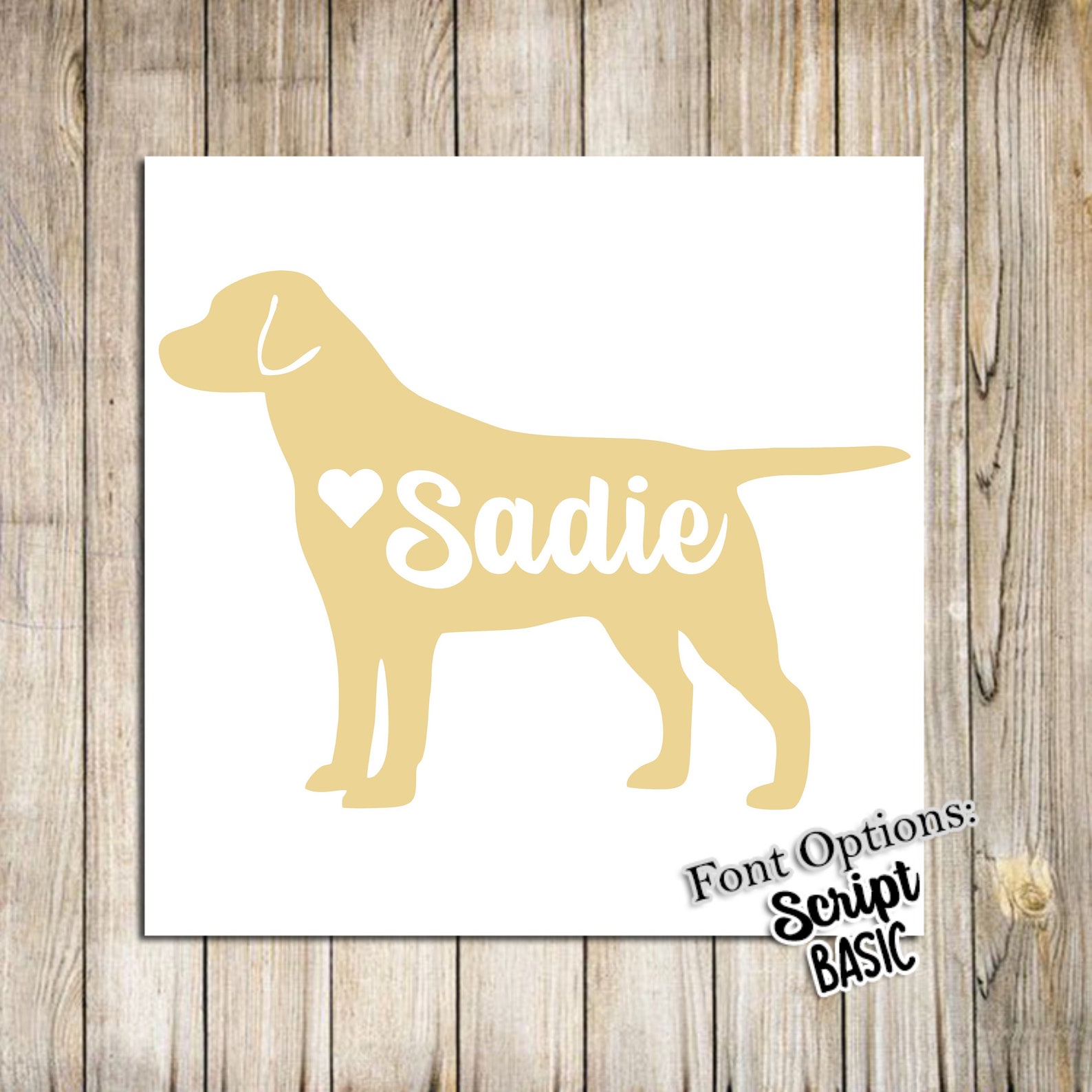 Custom Labrador Decal Dog Decal Car Decal Lab Decal - Etsy