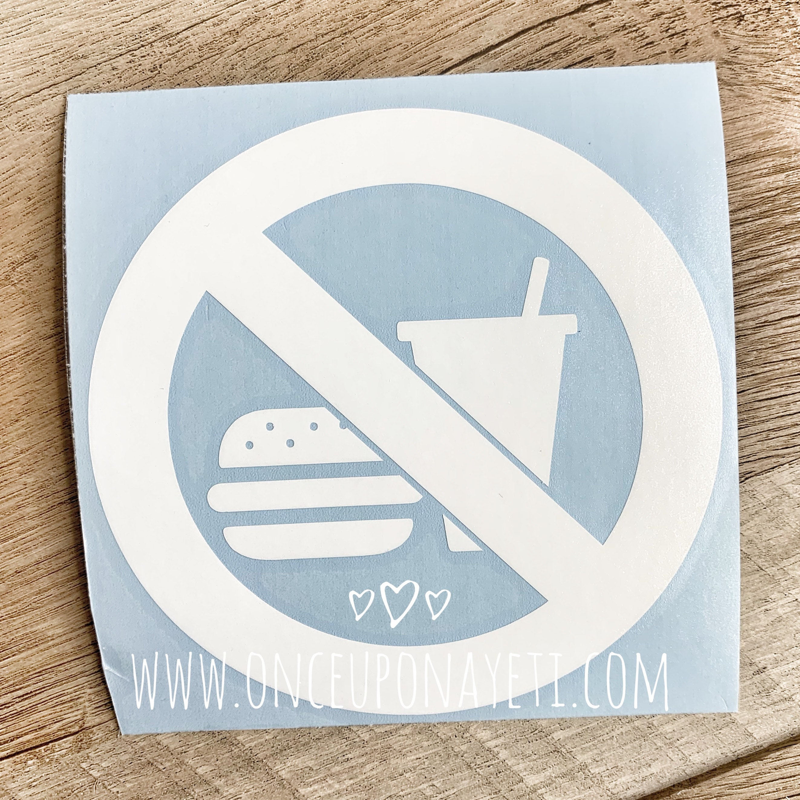 No Food or Drink Decal No Eating or Drinking Decal Store - Etsy