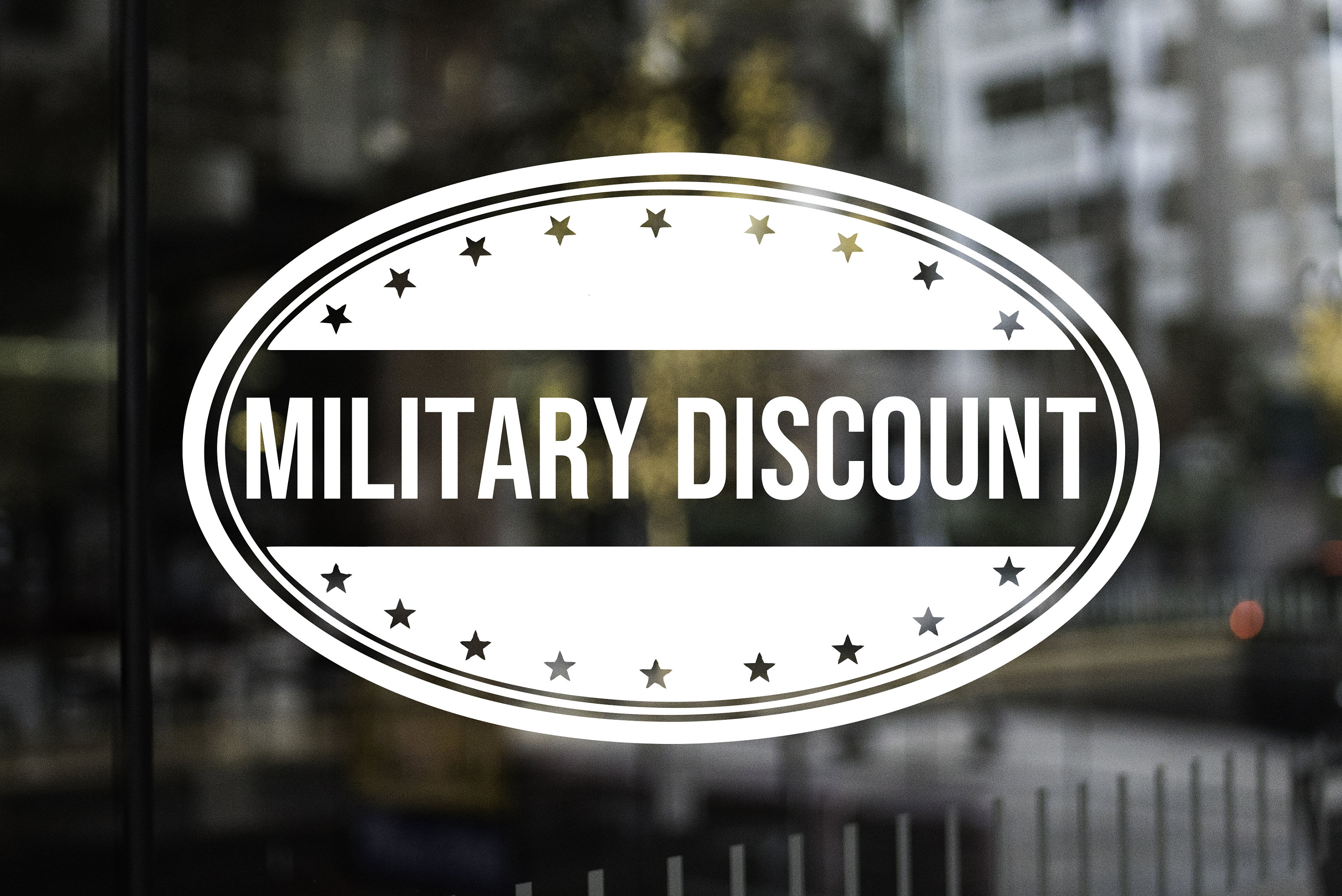 Military Discount Decal Veteran Discount Decal Store Decal - Etsy
