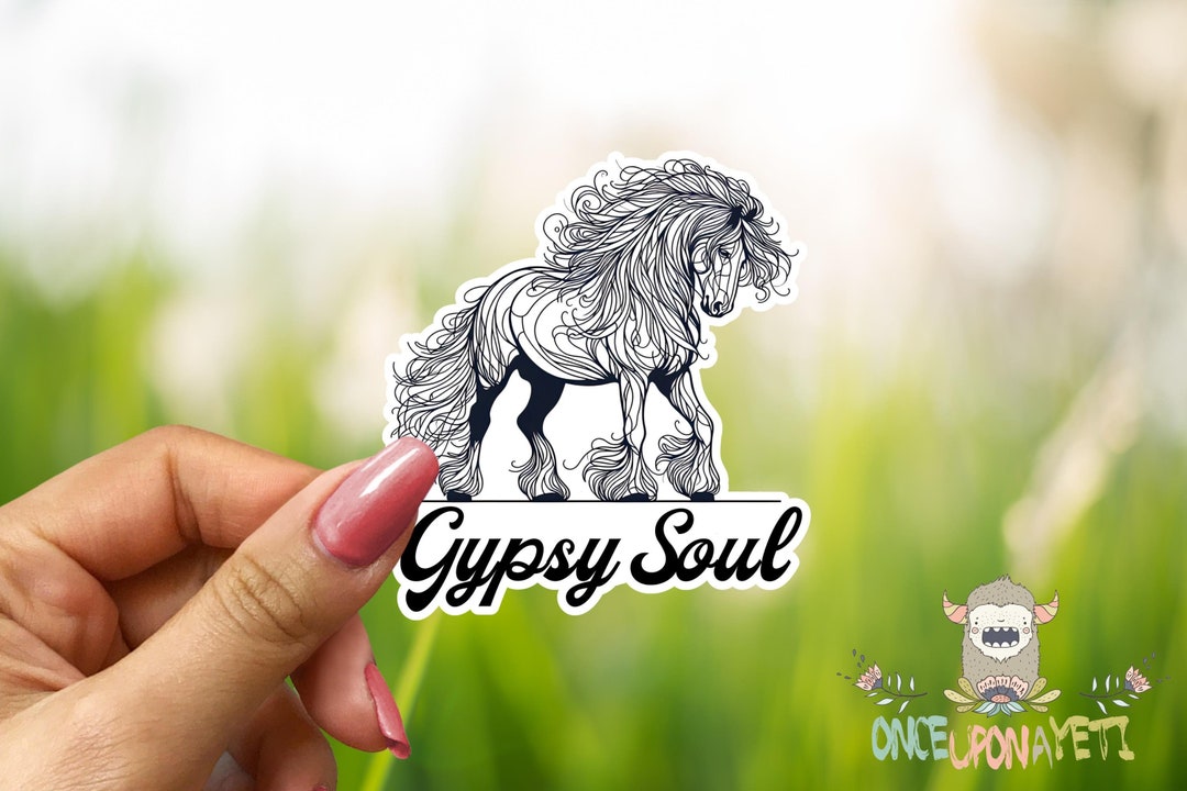 Gypsy Soul - Gypsy Vanner Horse Sticker - Etsy