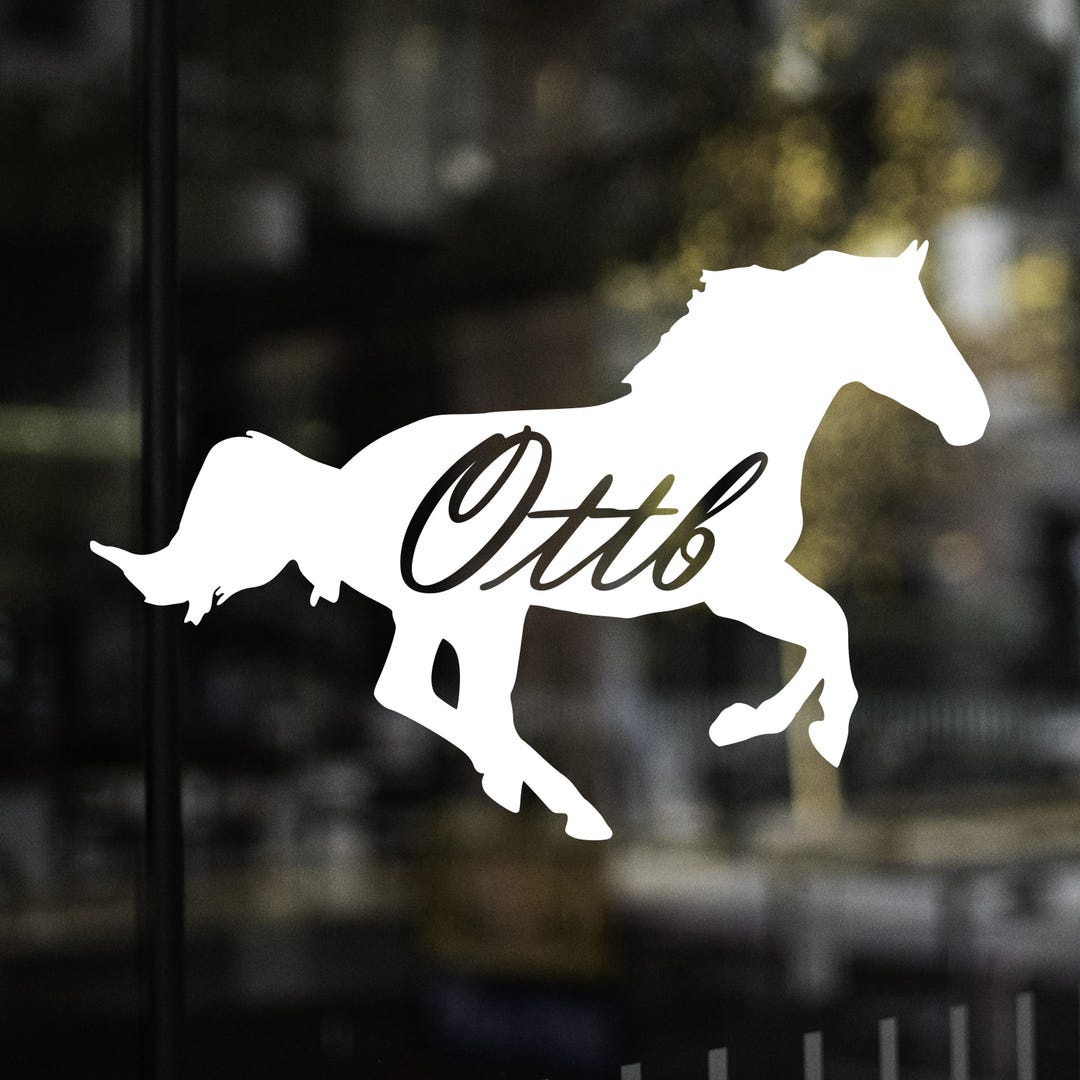 OTTB Thoroughbred Vinyl Decal - Etsy