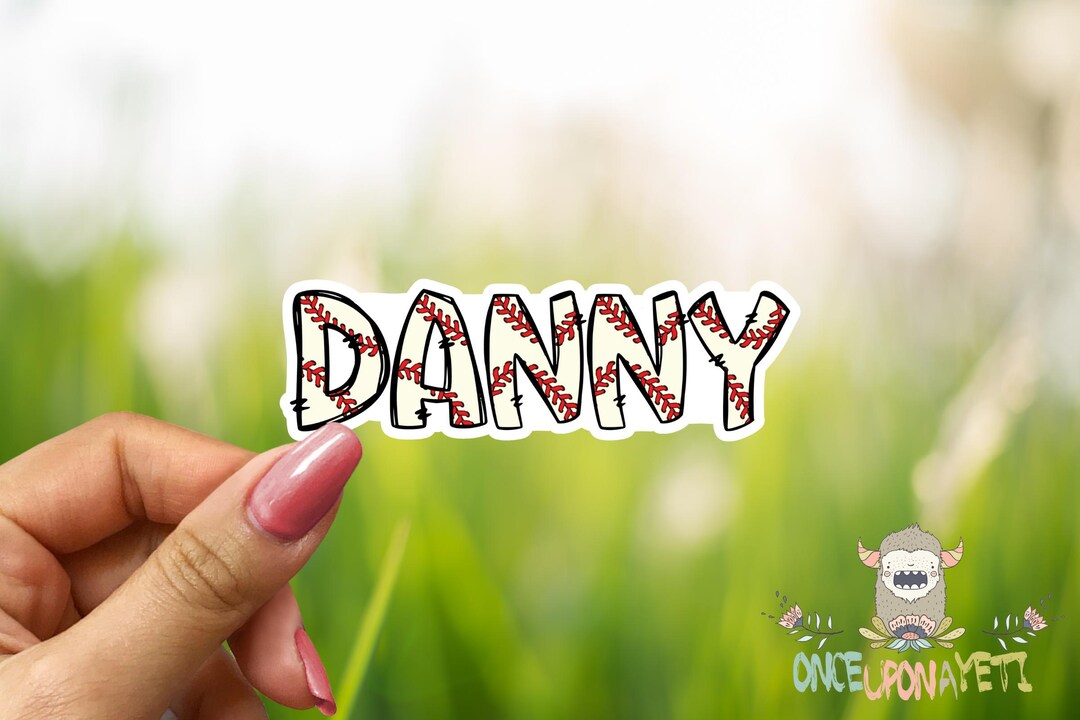 Personalized Baseball Name Sticker - Waterproof Vinyl Decal - Etsy