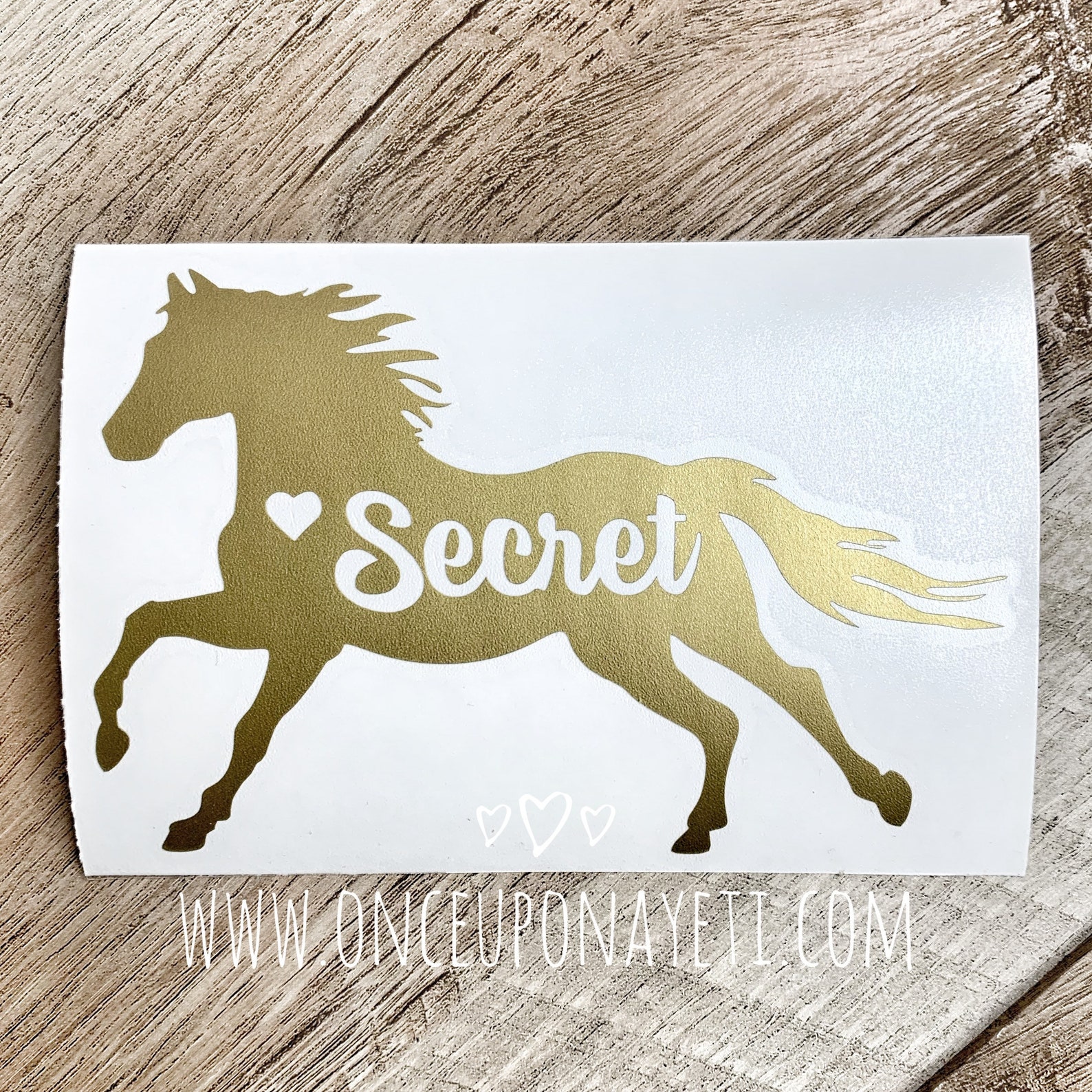 Running Horse Name Decal Horse Car Decal Gift for Horse | Etsy