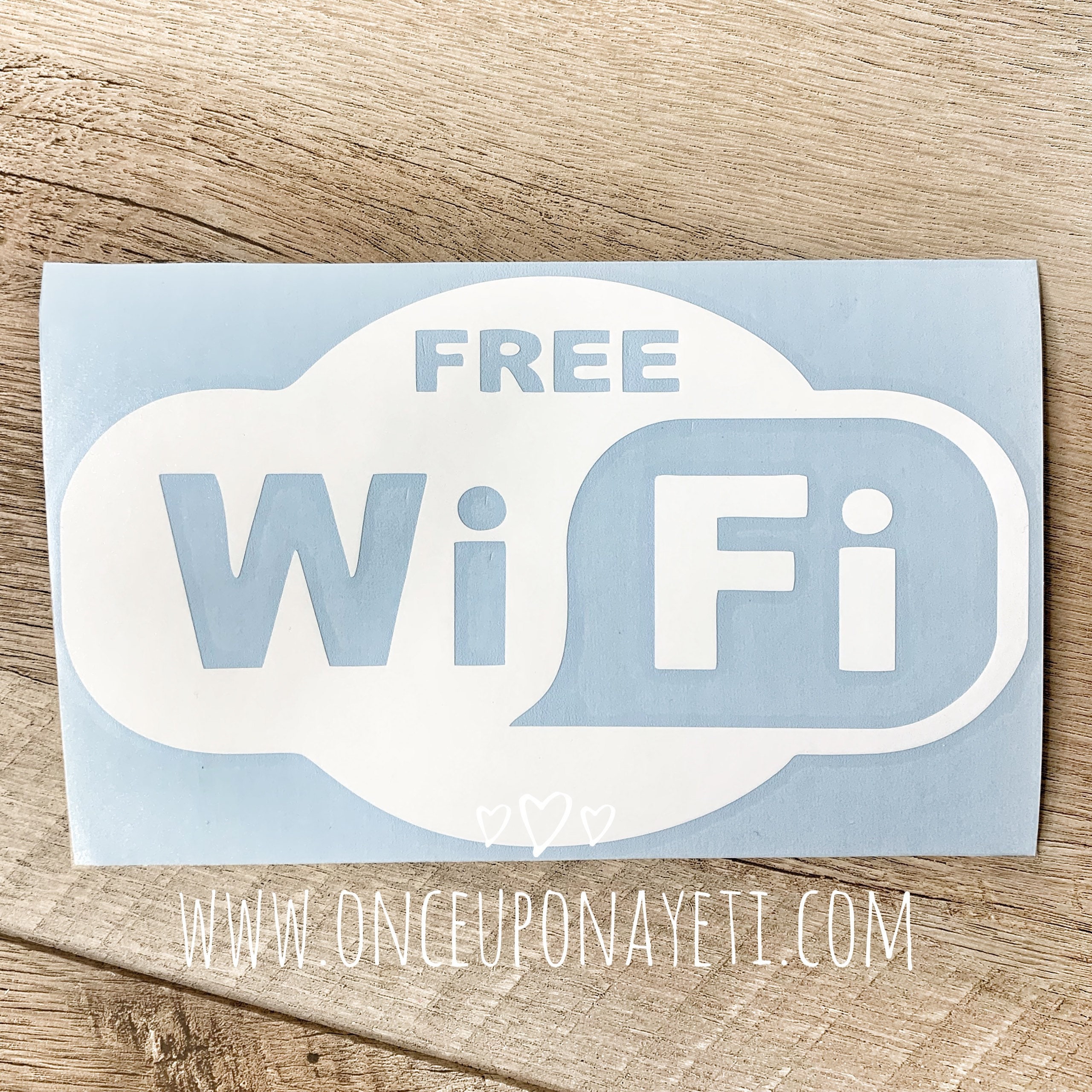 Free Wifi Decal Wifi Decal Store Decal Store Sticker - Etsy