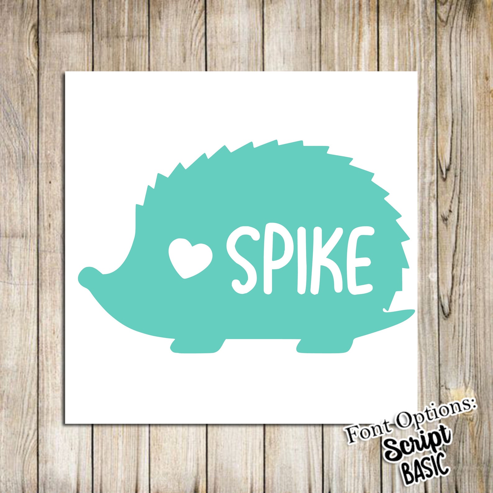 Hedgehog Custom Decal Hedgehog Tank Decal Hedgehog Sticker - Etsy