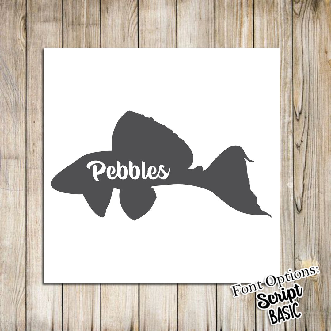 Pleco Decal, Plecostomus, Vinyl Decal, Monogram Decal, Personalized ...