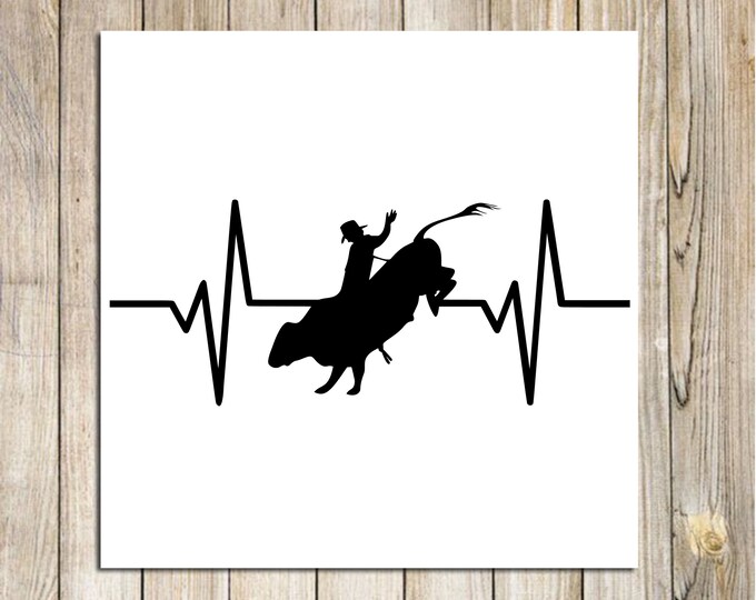 Calf Roping Decal Calf Roper Cowboy Rodeo Western Rider - Etsy
