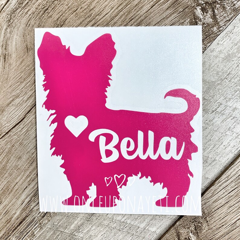 Yorkshire Terrier Decal Dog Decal Car Decal Yorkie - Etsy