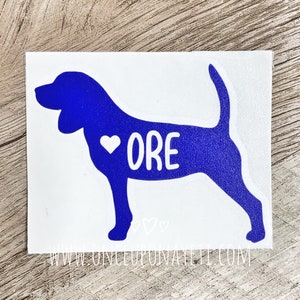 Custom Beagle Decal | Dog Decal | Car Decal | Beagle | Dog Sticker ...