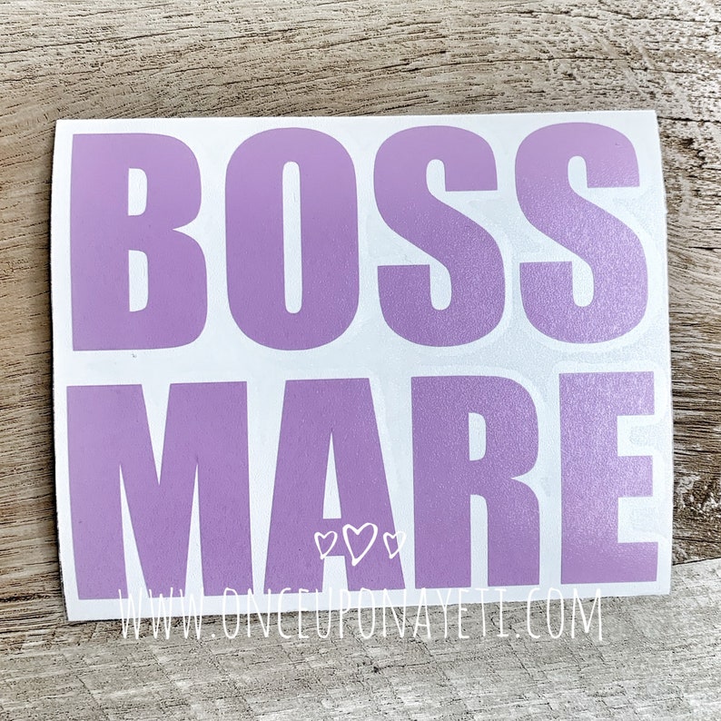 BOSS MARE Decal Horse Car Decal Gift for Horse Lover | Etsy