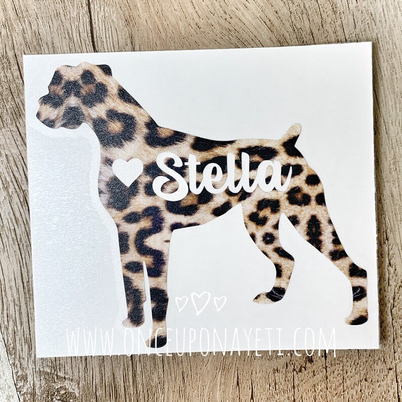 Custom Boxer Decal Dog Decal Car Decal Boxer Decal Dog - Etsy