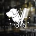 Pet Grooming Wall Decal Vinyl Sticker Window Logo Animal Decorations ...