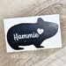 Hamster Custom Decal, Hamster Tank Decal, Hamster Sticker, Hamster Name ...